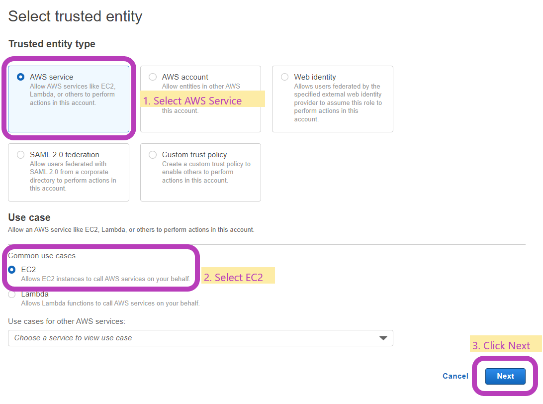 Create An Iam Role For Your Workspace Aws Modernization Workshop Sample
