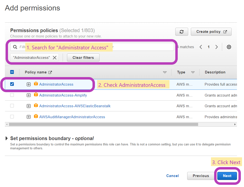 Create an IAM Role for your workspace :: AWS Modernization Workshop Sample
